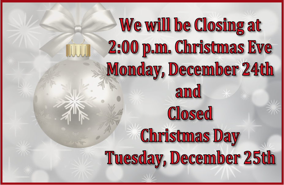 Holiday Closure Reminder Emerald Federal Credit Union